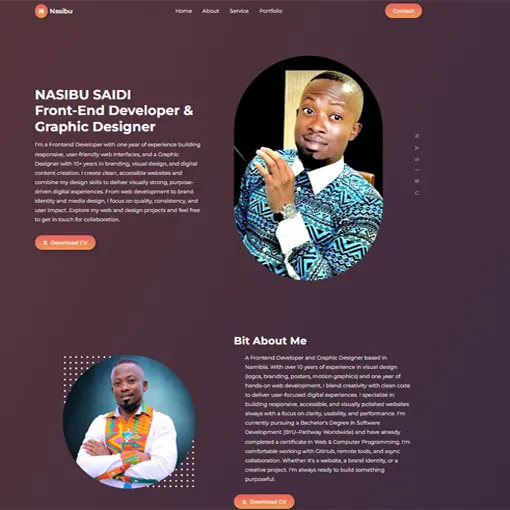 Front-End Web Developer & Graphic Designer | Nasibu